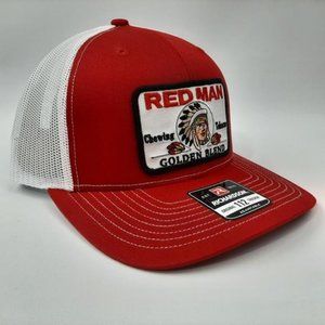 Accessories | Richardson 112 Red Man Embroidered Patch Mesh Snapback ...